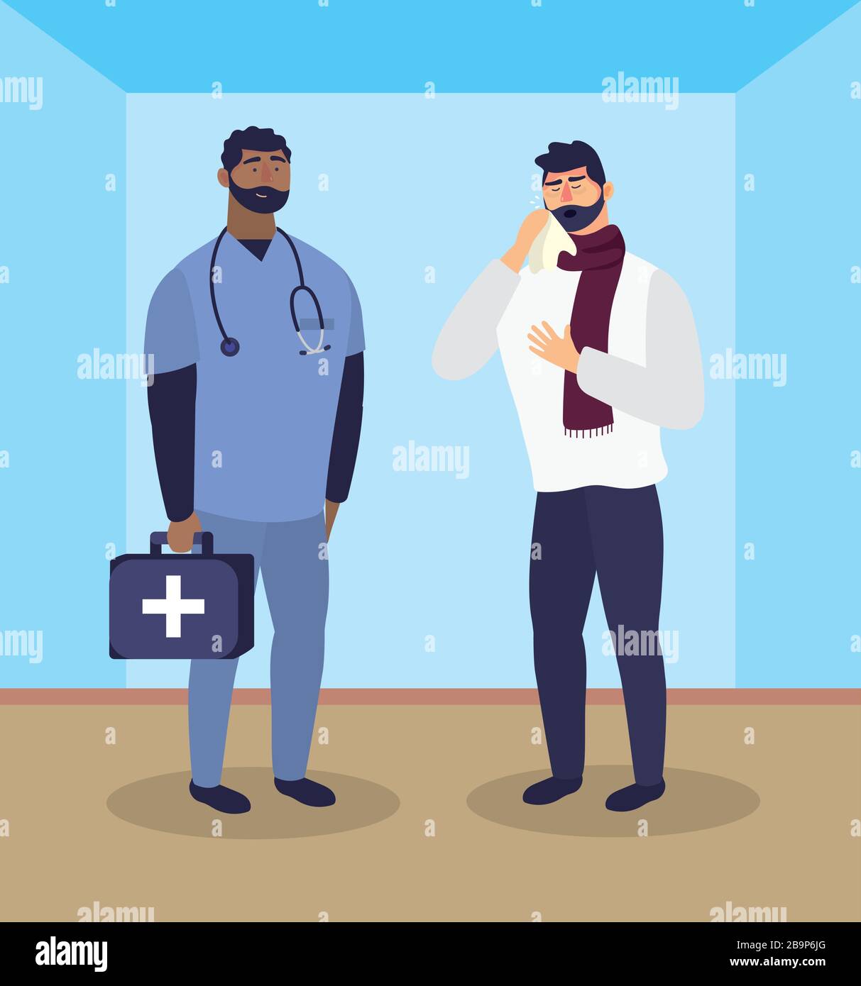 doctor with patient characters animation Stock Vector Image & Art - Alamy
