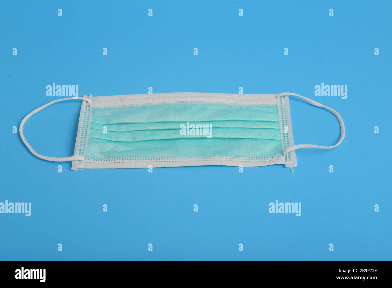 Disposable Hygienic Mask to cover the mouth and nose. Procedure mask ...