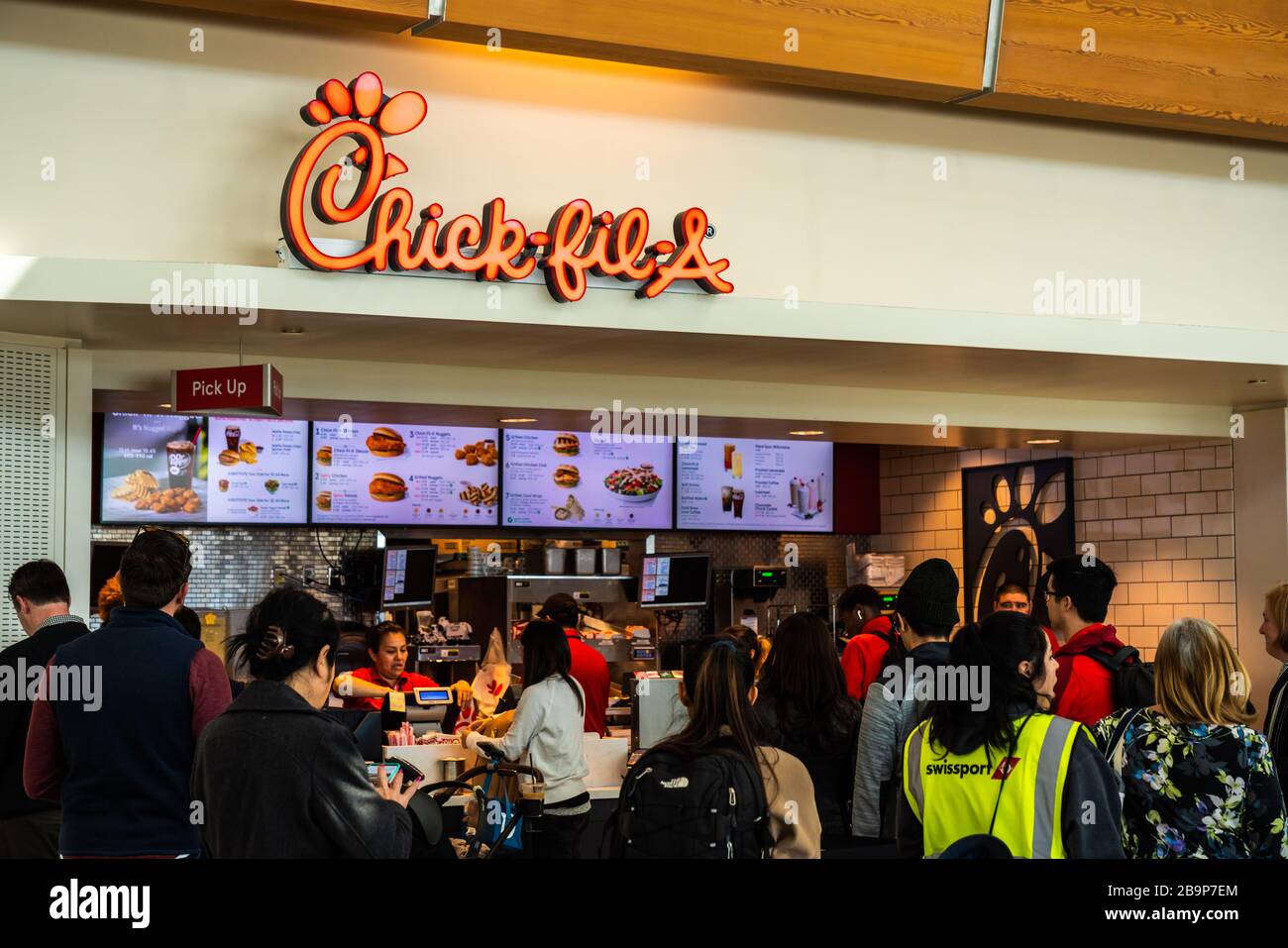 San Jose Usa 25th Feb 2020 Customers Visit An American Fast Food