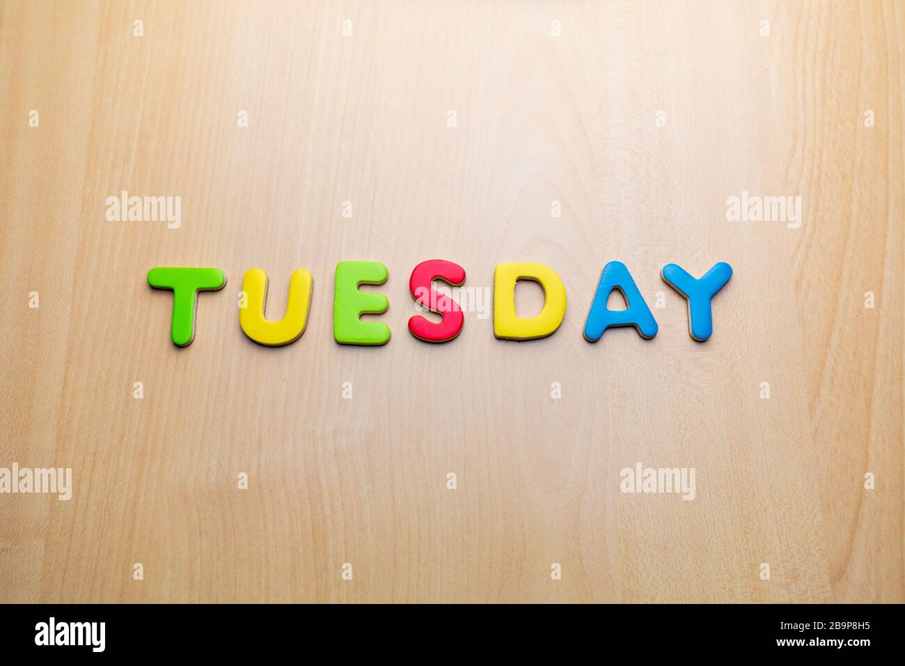 Colorful tuesday alphabet letters hi-res stock photography and images ...