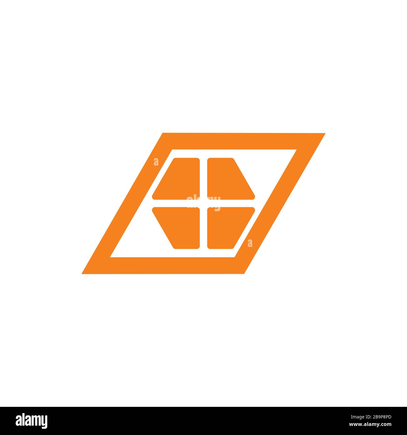 simple geometric window trapeze logo vector Stock Vector Image & Art ...