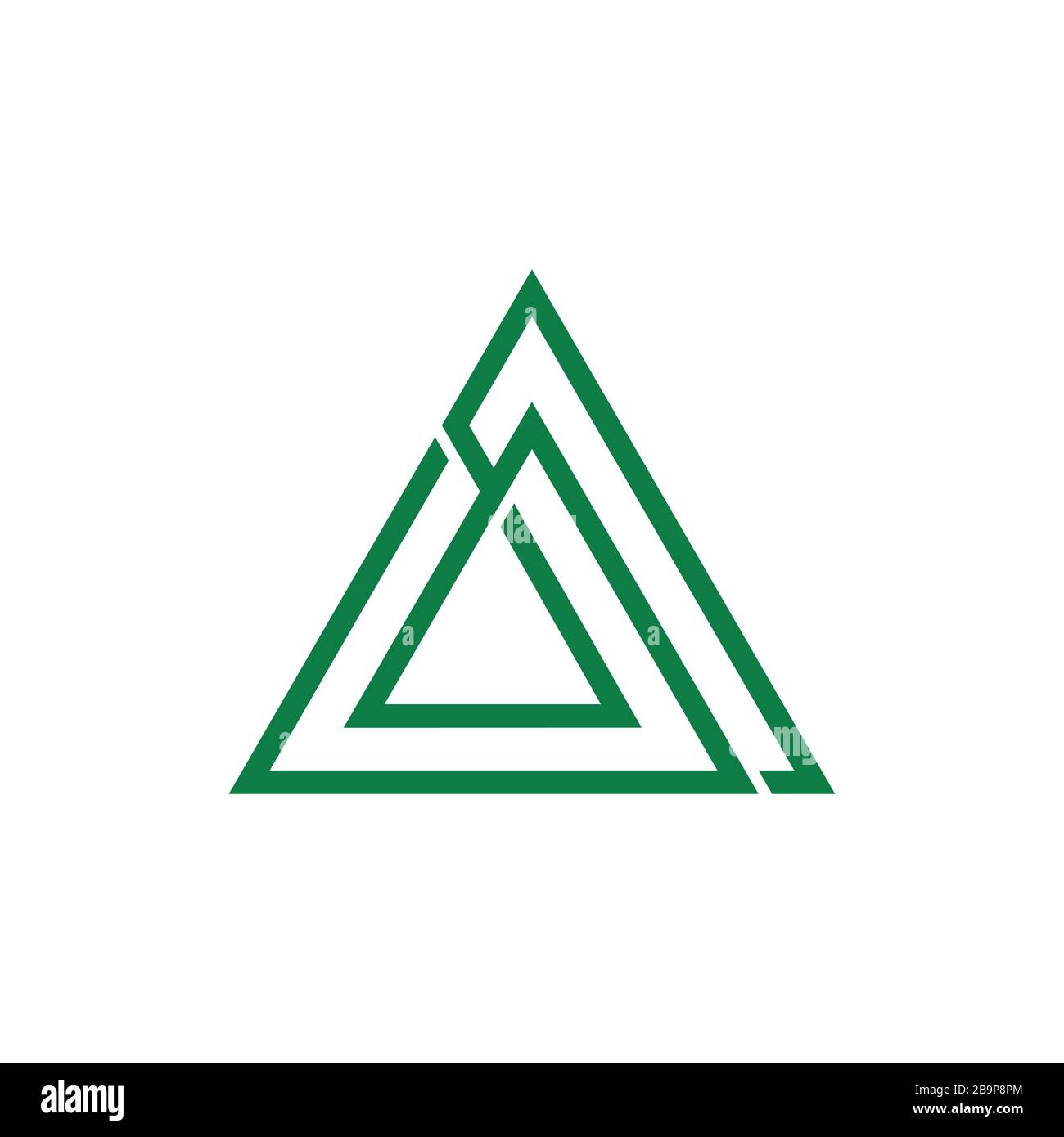 abstract simple triangle line geometric logo Stock Vector Image & Art ...