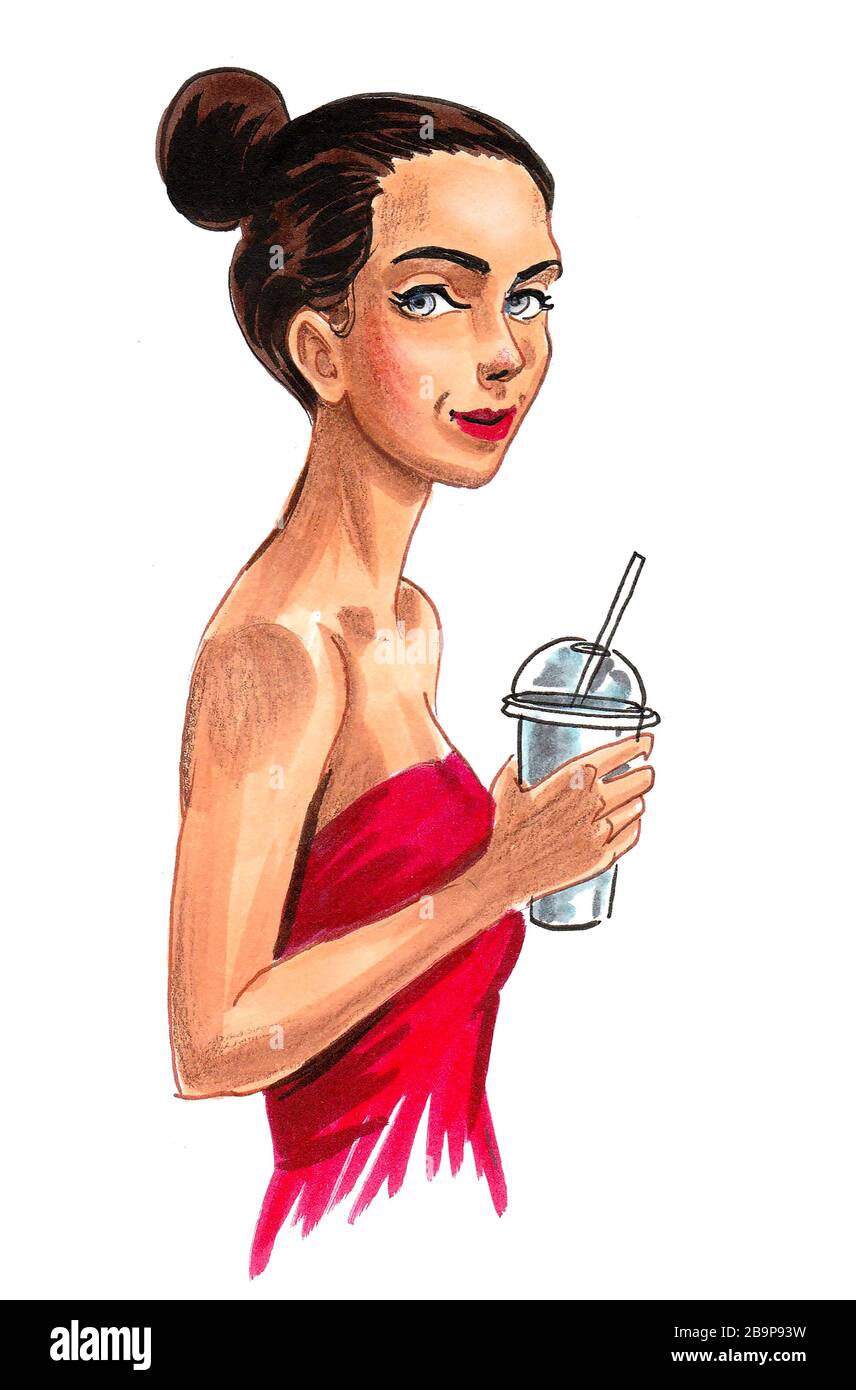 Ink drawing cocktail hi-res stock photography and images - Alamy