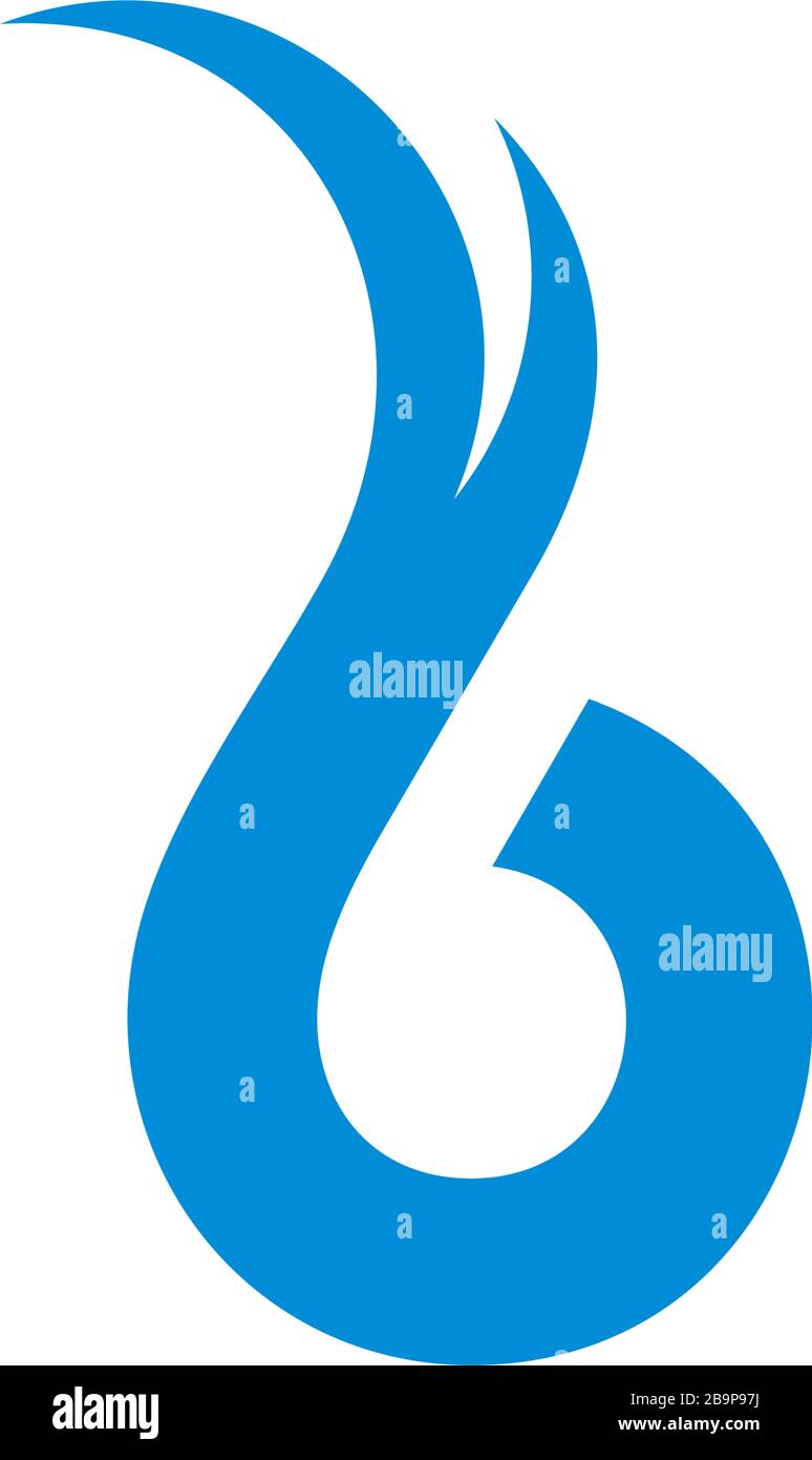 letter b curves leather shape rotation round logo vector Stock Vector ...