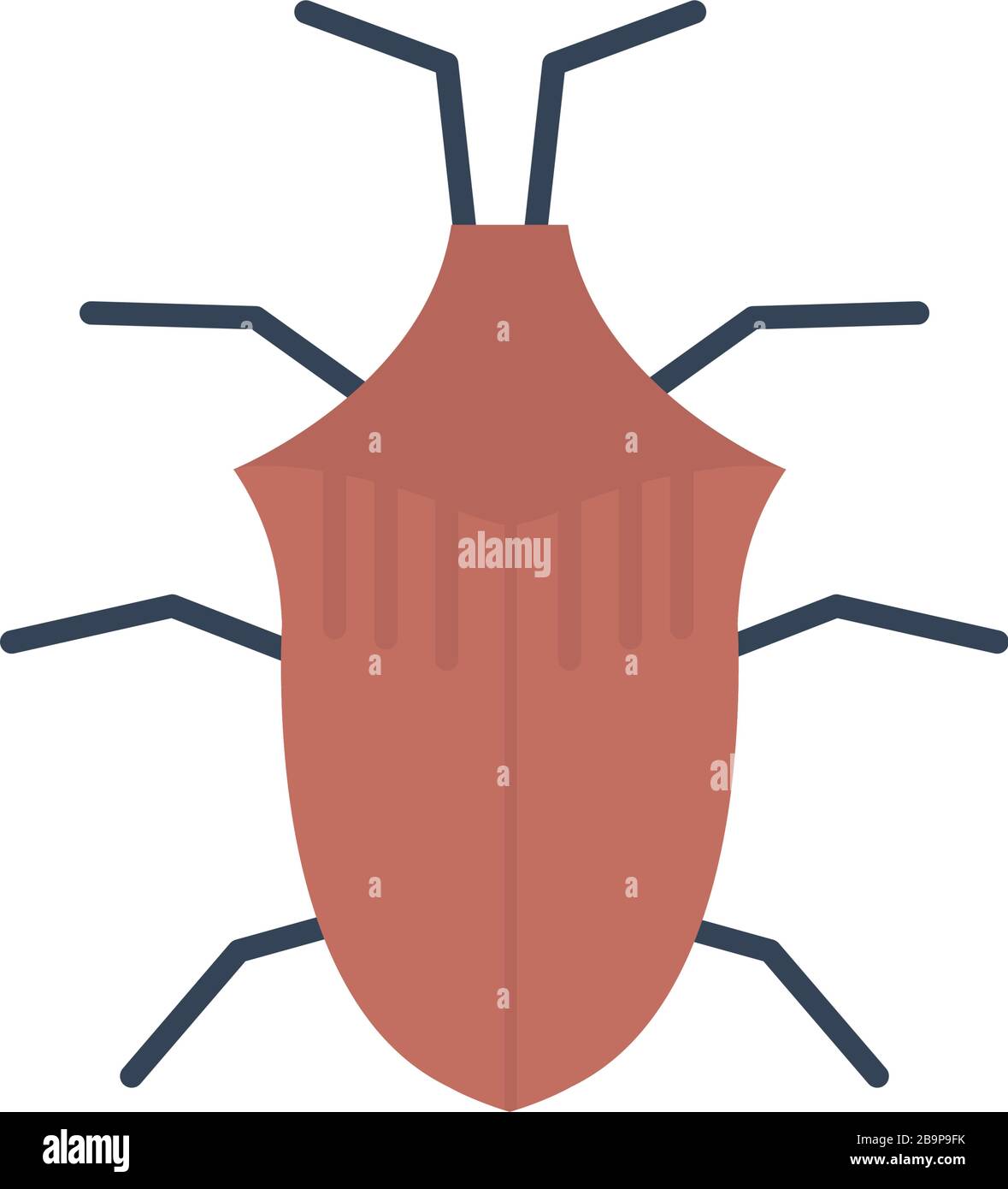 tick insect icon over white background, flat style, vector illustration ...