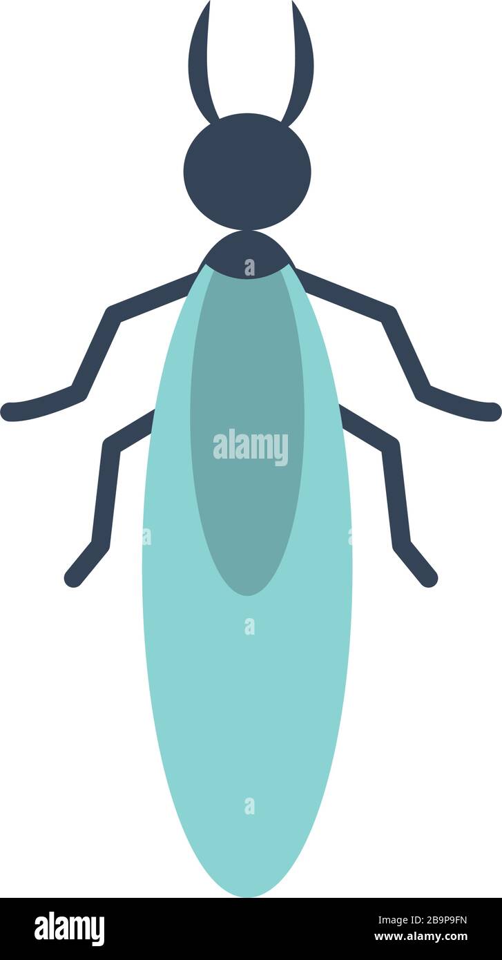 earwig insect icon over white background, flat style, vector illustration Stock Vector Image ...