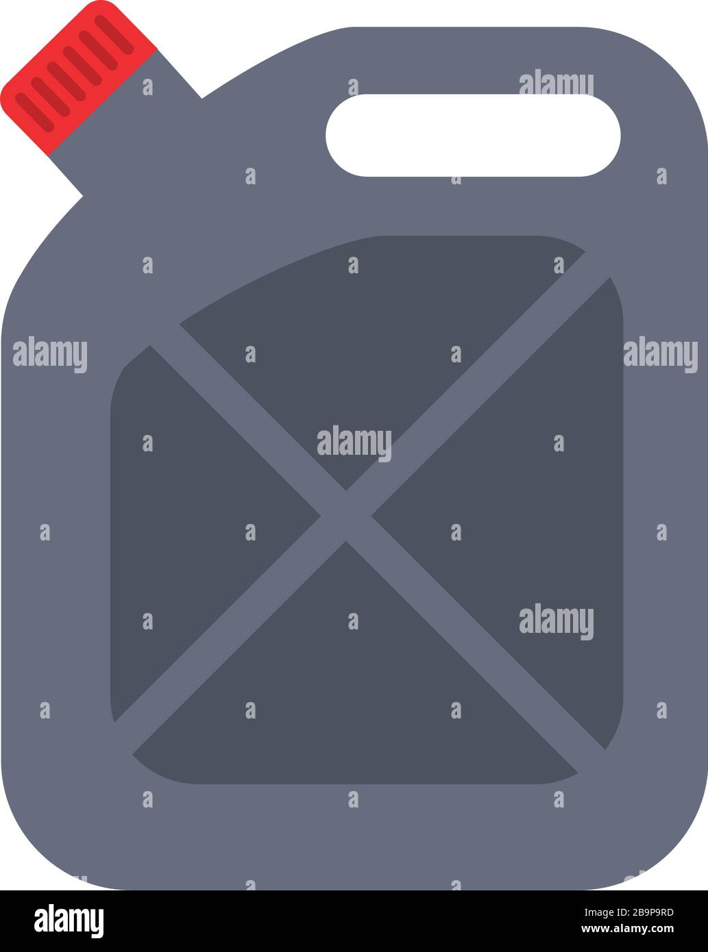 oil gallon icon over white background, flat style, vector illustration ...