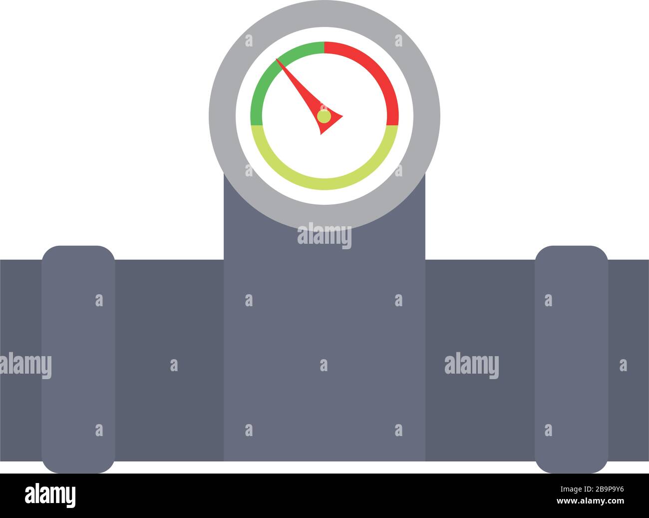 preassure valve icon over white background, flat style, vector ...