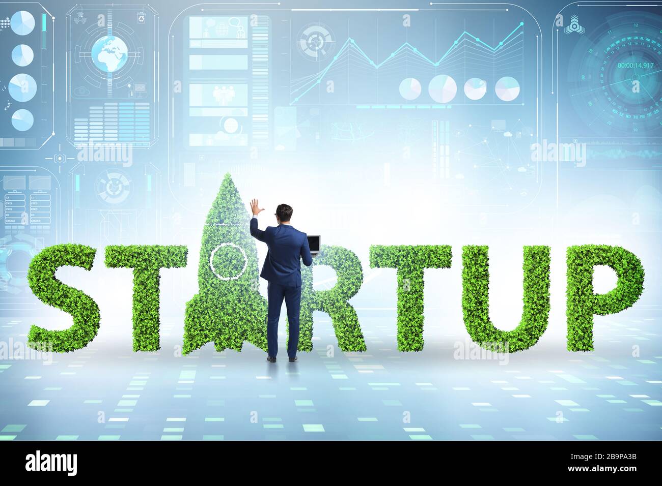 The concept of green start-up and venture capital Stock Photo - Alamy