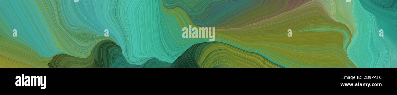 landscape orientation graphic with waves. modern soft curvy waves ...
