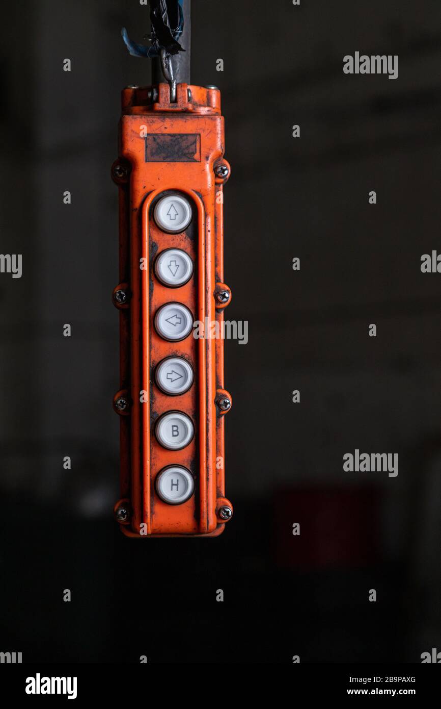 Old emergency stop button hi-res stock photography and images - Alamy