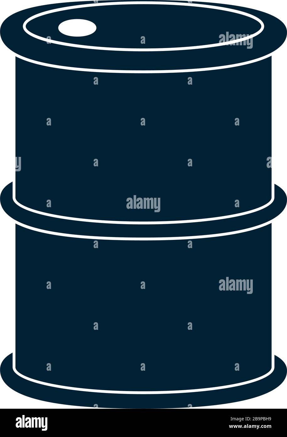 oil black barrel icon over white background, silhouette style, vector illustration Stock Vector ...