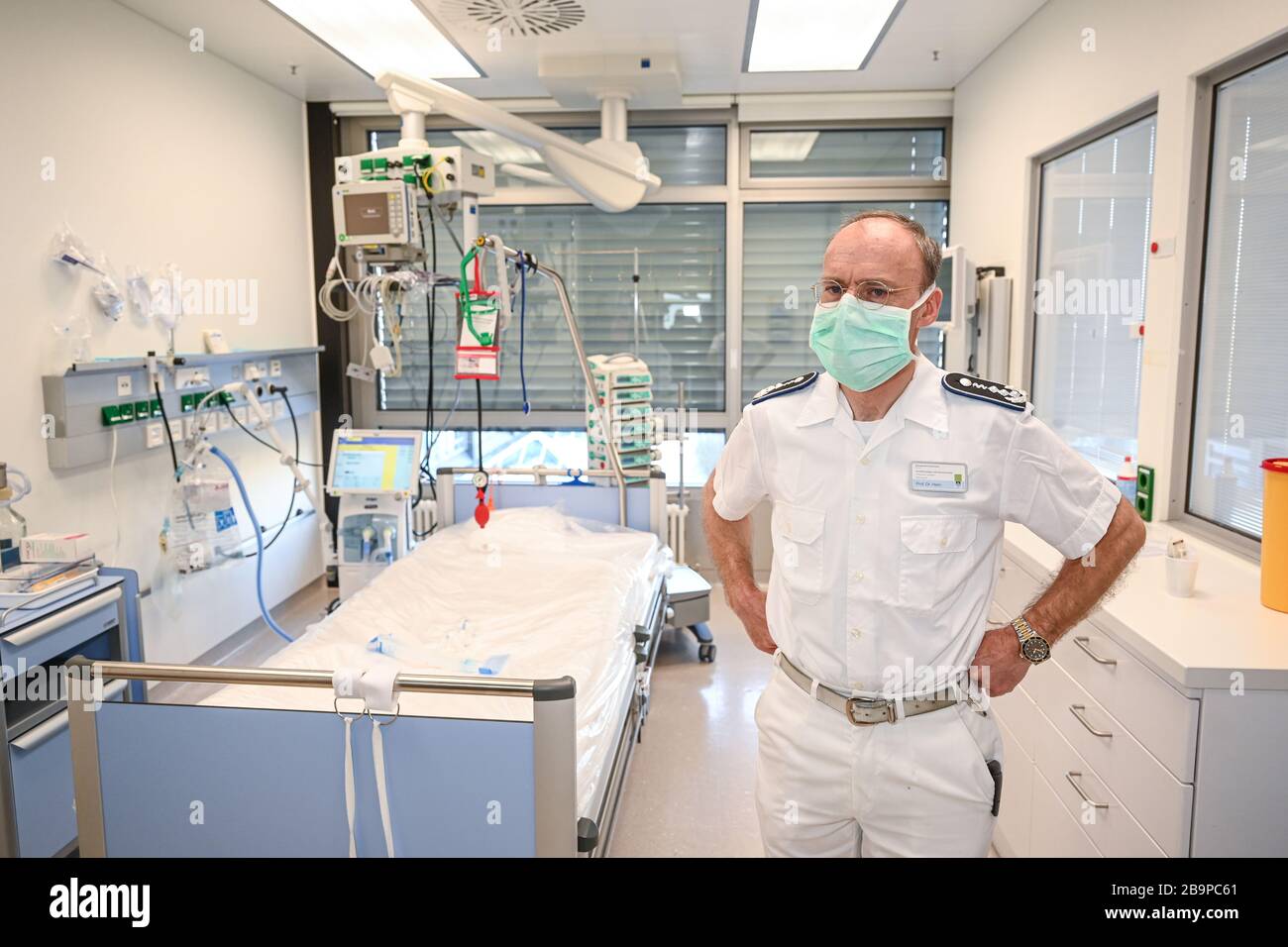 Ulm, Germany. 23rd Mar, 2020. Colonel Professor Matthias Helm, Clinical ...
