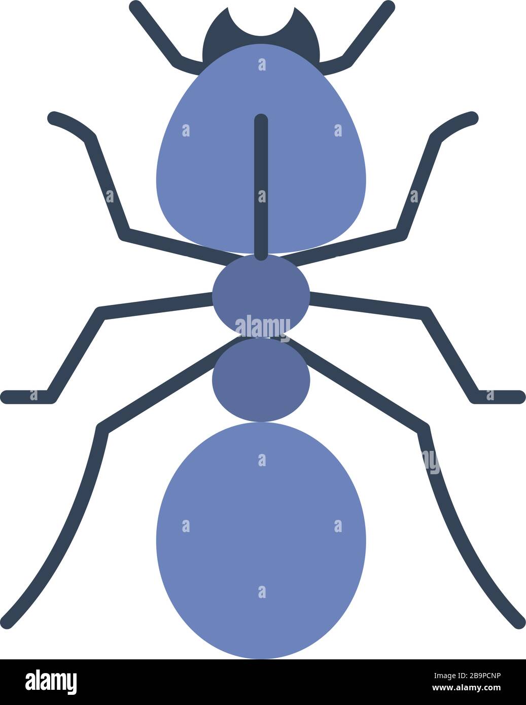wood ant icon over white background, flat style, vector illustration ...