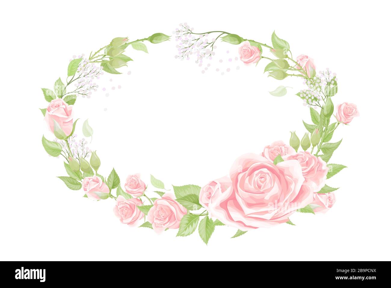 Cream flower border hi-res stock photography and images - Alamy
