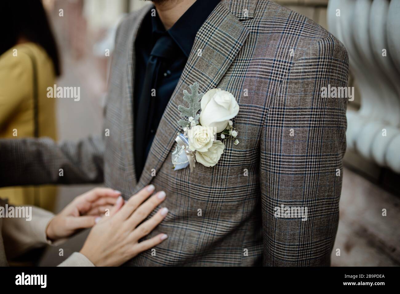 Small floral arrangements for a special eventv Stock Photo - Alamy