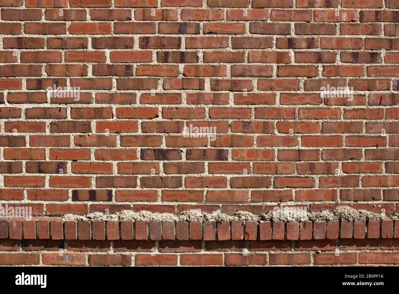 Older shabby chic red brick wall texture background with grungy mottled ...