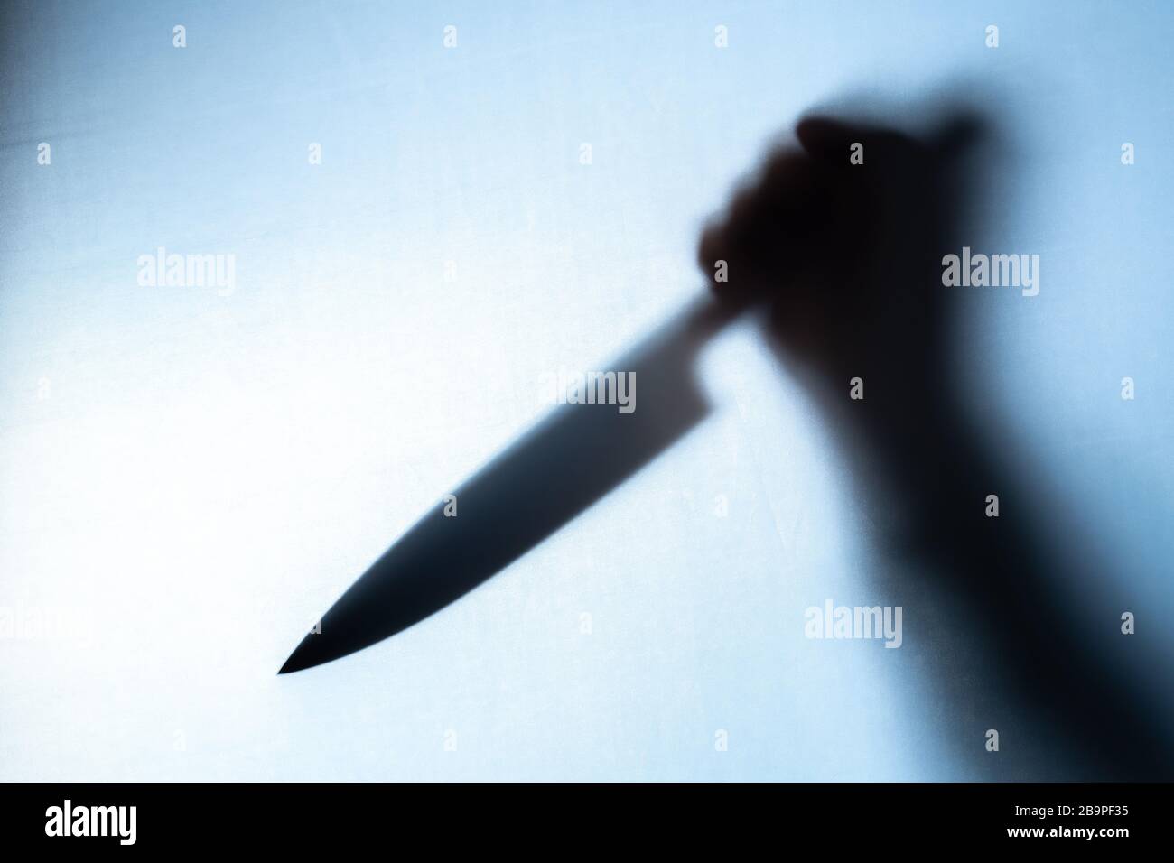 Man knife silhouette hi-res stock photography and images - Alamy