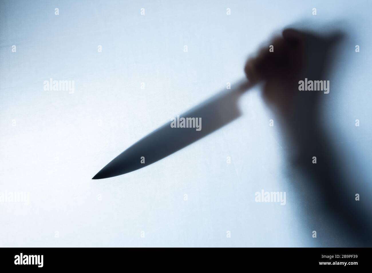 Shadow man knife dark silhouette hi-res stock photography and images ...