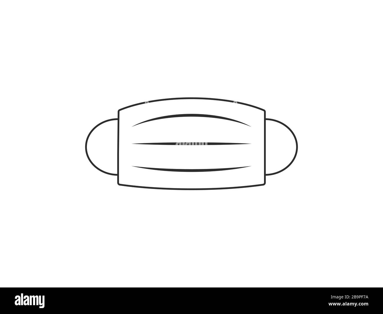 Medical mask, patient icon. Vector illustration, flat design Stock ...