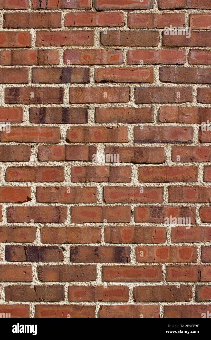 Older shabby chic red brick wall texture background with grungy mottled ...