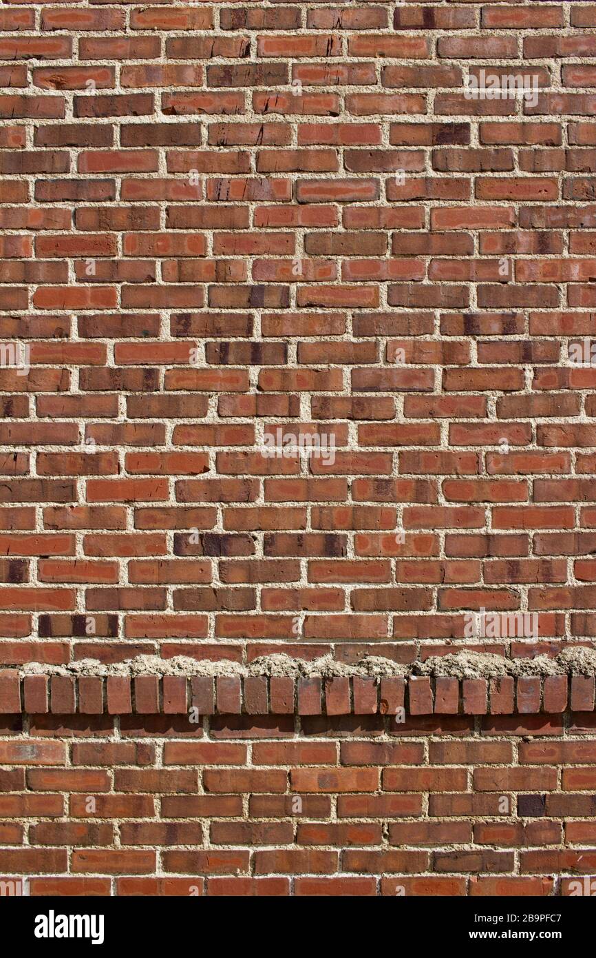 Older shabby chic red brick wall texture background with grungy mottled ...