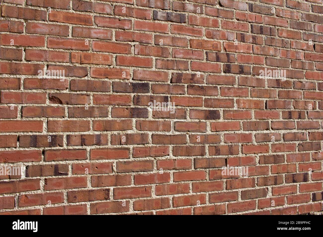 Older shabby chic red brick wall texture background with grungy mottled ...