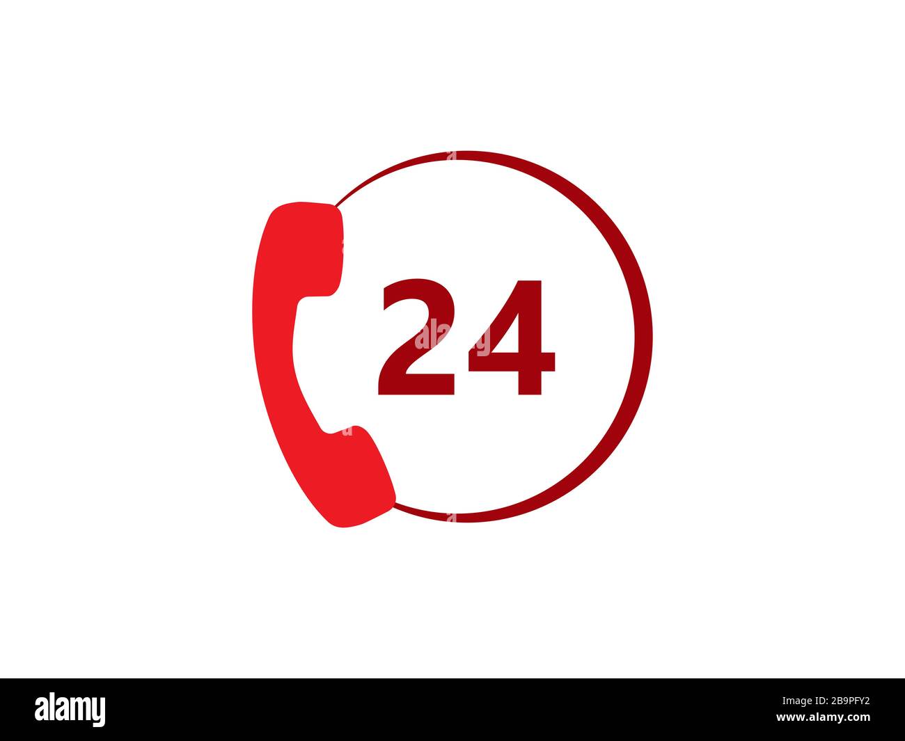 Emergency call icon. Vector illustration, flat design Stock Vector ...
