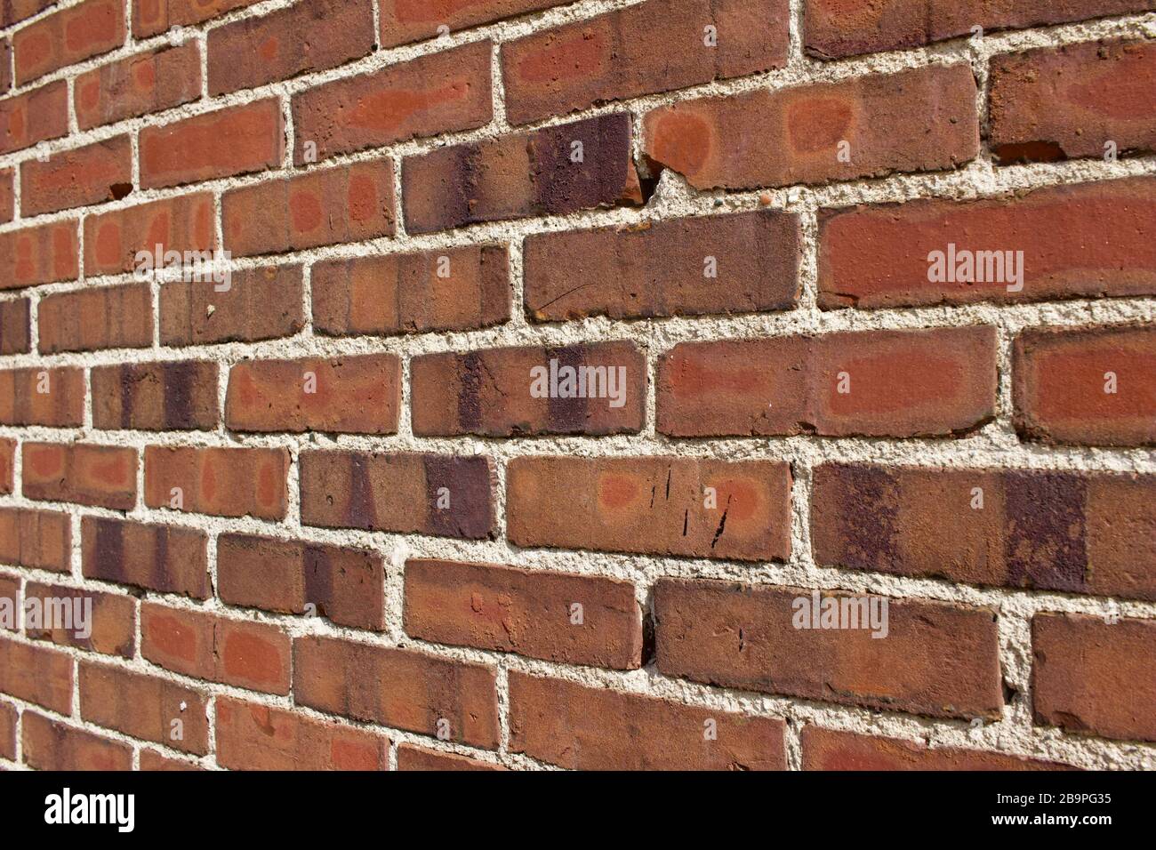 Older shabby chic red brick wall texture background with grungy mottled ...