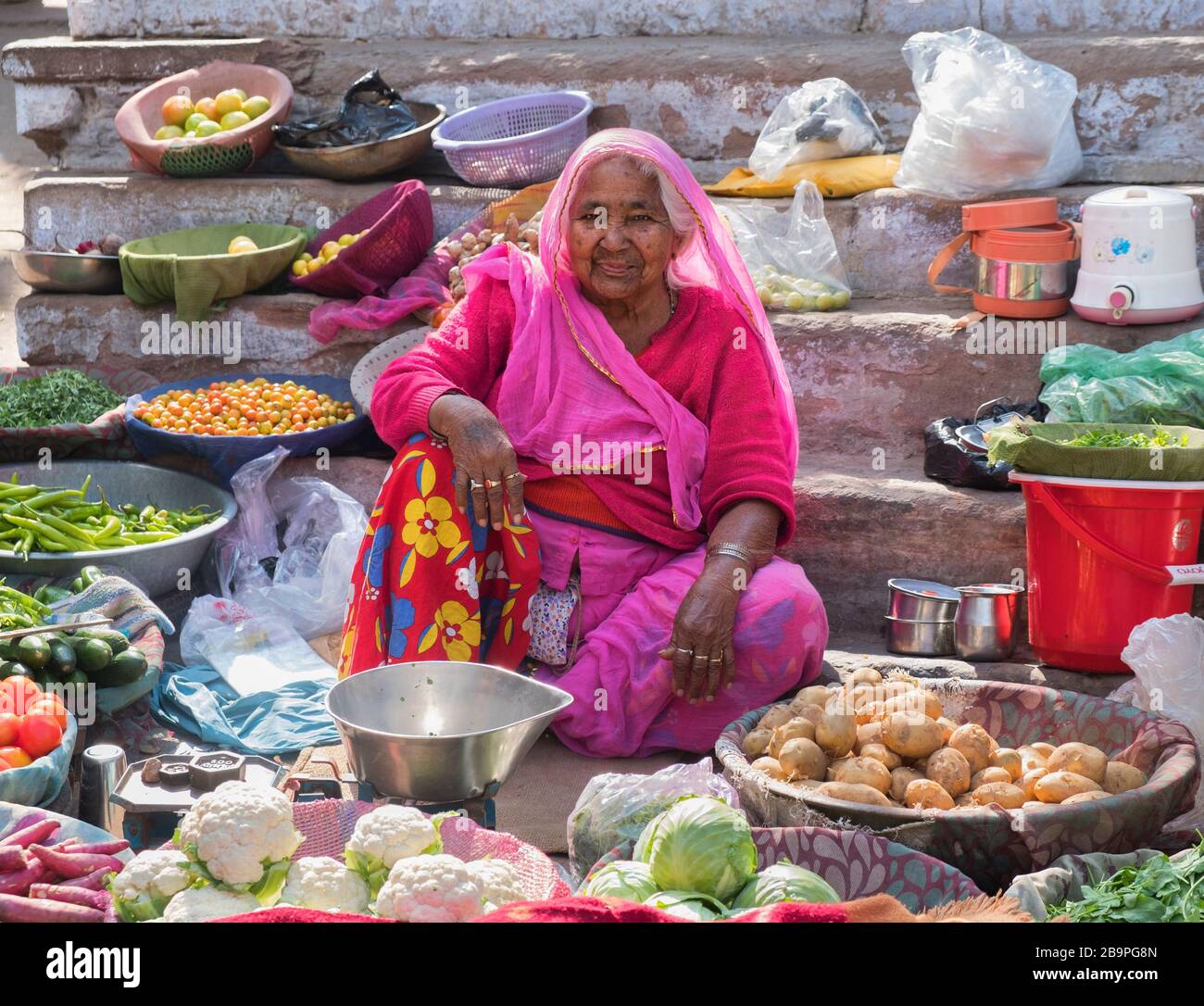 Vegetable seller Old City Jodhpur Rajasthan India Stock Photo - Alamy Vegetable seller Old City Jodhpur Rajasthan India Stock Photo - Alamy