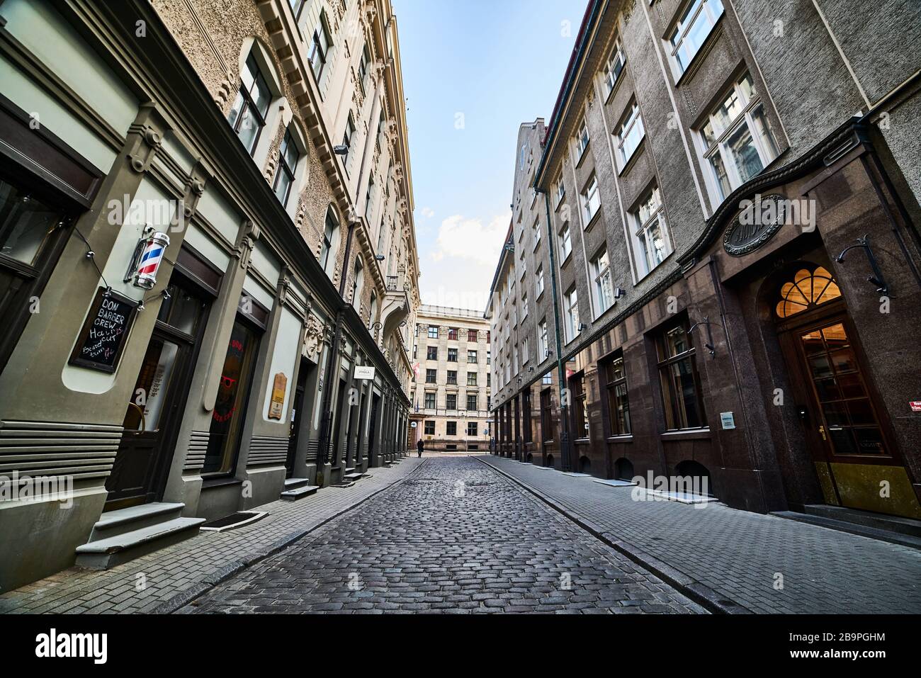 Back street riga hi-res stock photography and images - Alamy