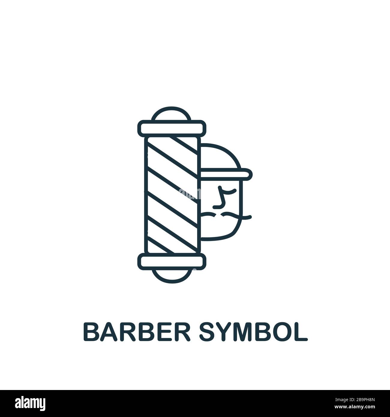 Barber Symbol icon from barber shop collection. Simple line element ...