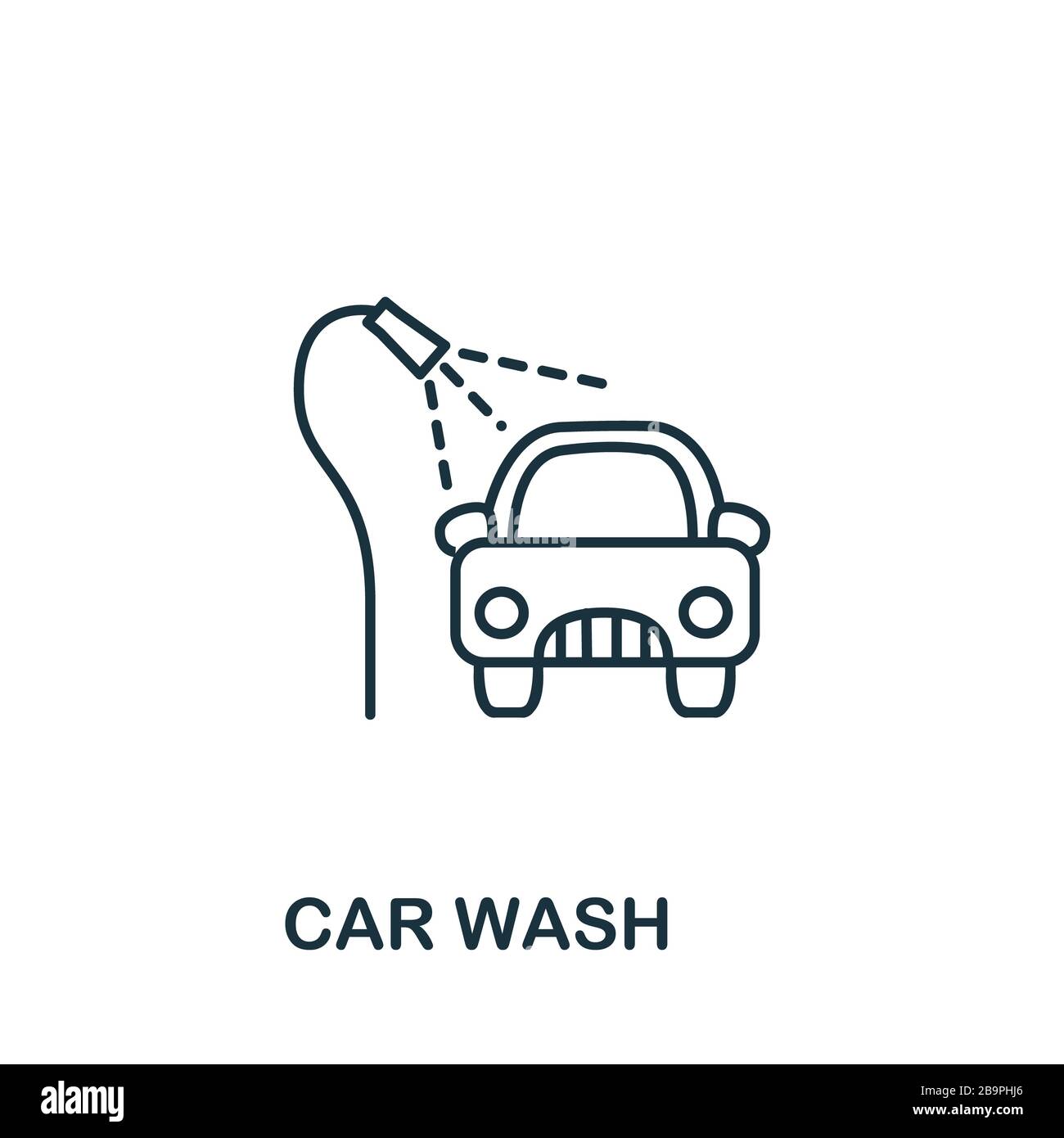 Car Wash icon from cleaning collection. Simple line element Car Wash ...