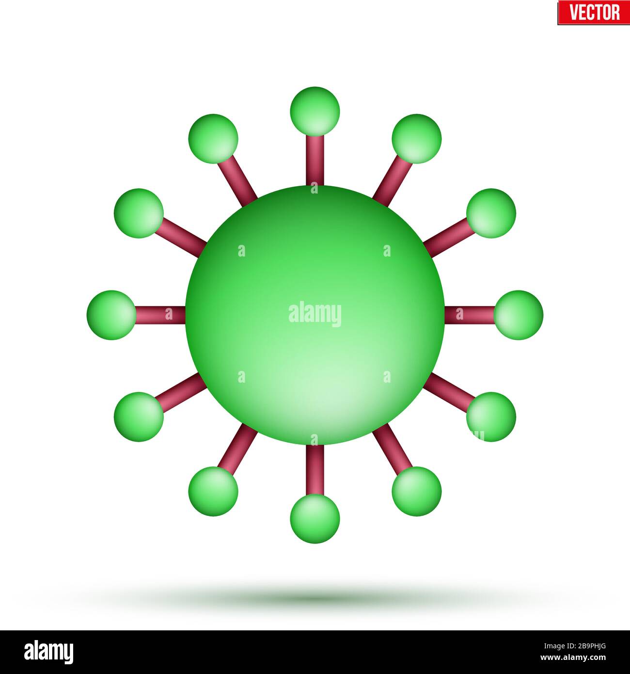 Biohazard green symbol on Stock Vector Images - Alamy