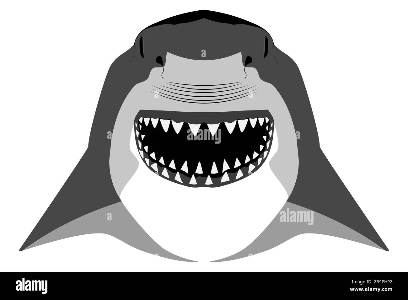 Angry shark mascot cartoon hi-res stock photography and images - Alamy