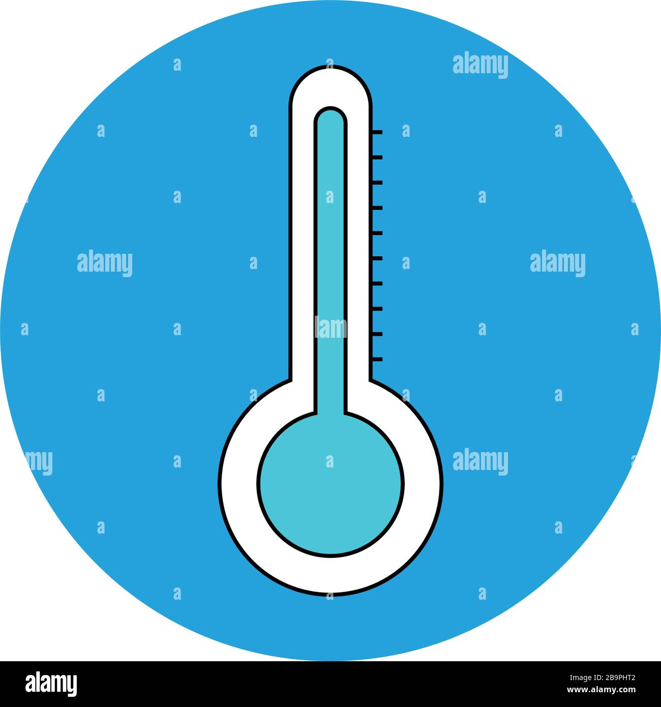 thermometer temperature measure isolated icon Stock Vector Image & Art ...