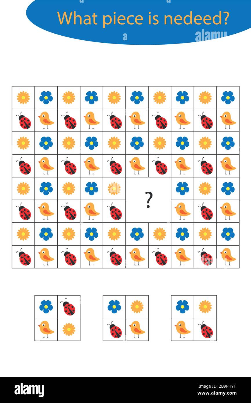 Complete the puzzle and find the missing part of the cover, fun ...