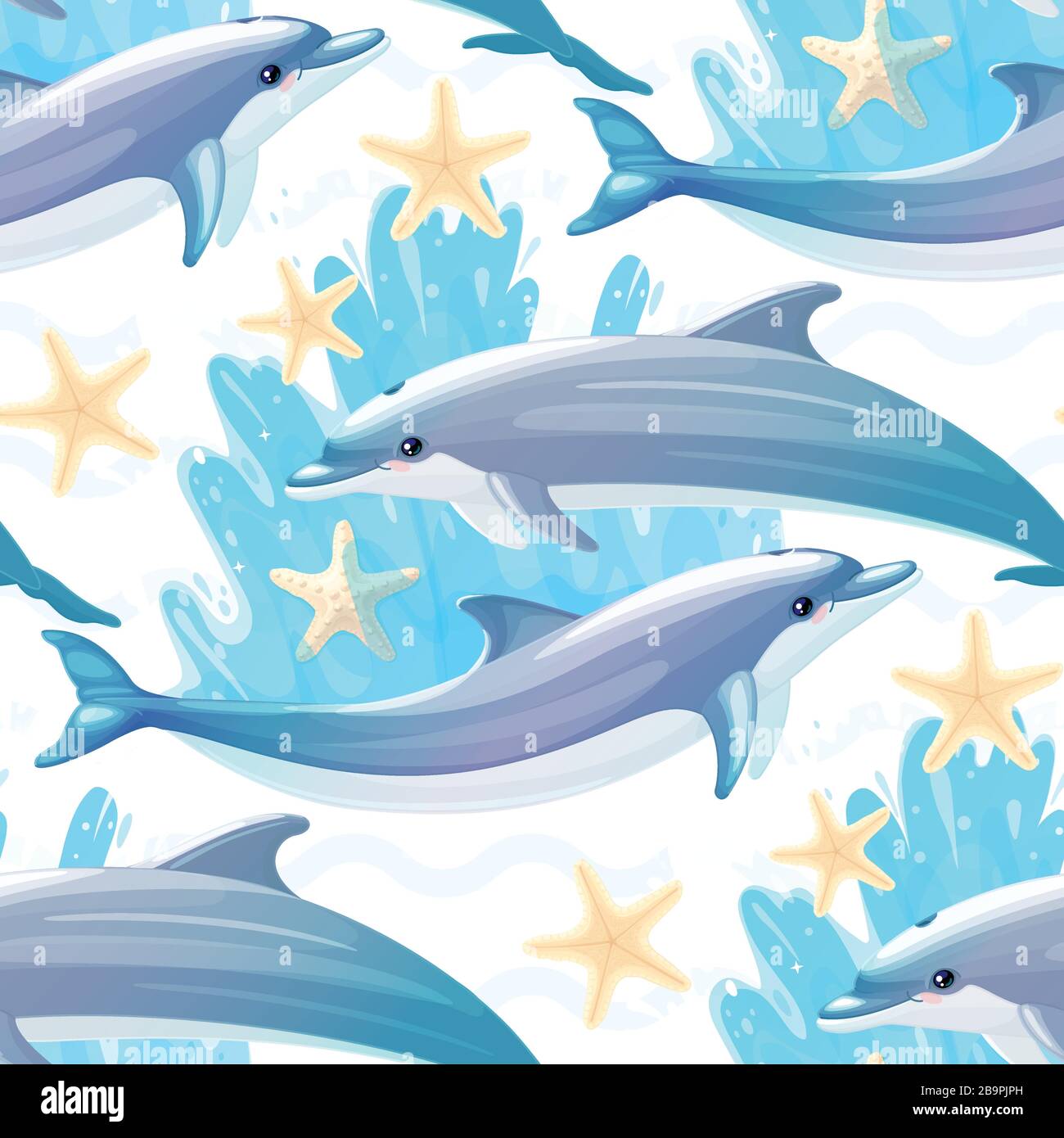 vector marine seamless pattern clip art. Sea design Stock Vector Image ...
