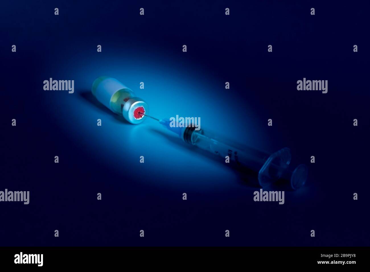 Vaccine and syringe for injection. Prevention, immunization and ...