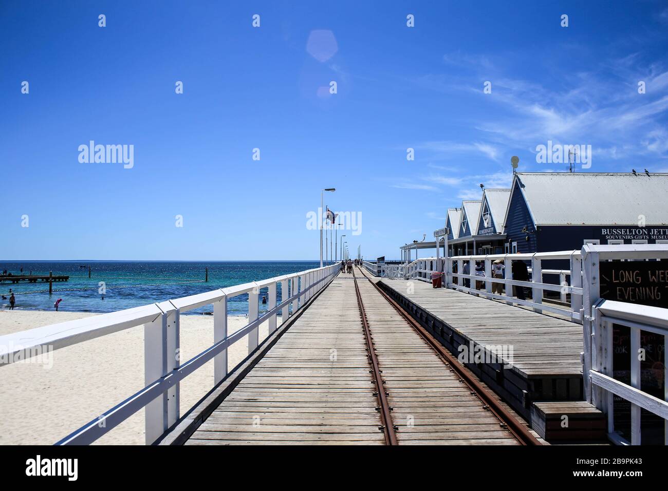 Busselton Jetty and Foreshore Stock Photo - Alamy