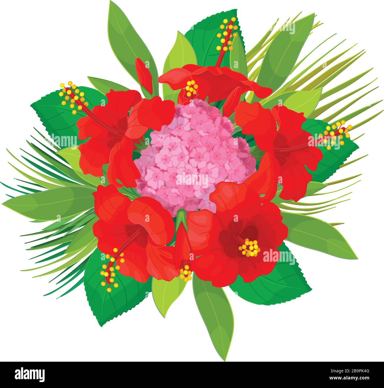 vector tropical pattern clip art. Floral design element Stock Vector ...