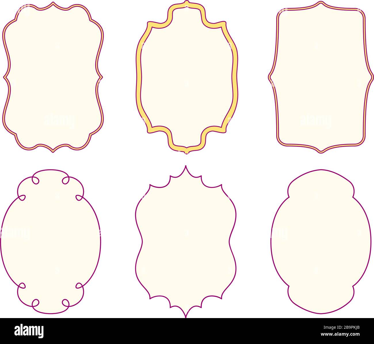 vector royal concept victorian vintage frames set Stock Vector Image ...