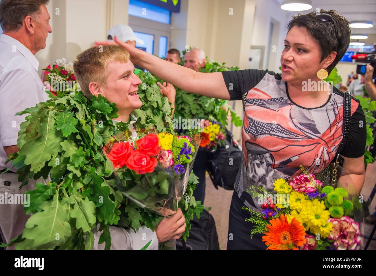 Evaldas Petrauskas of Lietuva. Lithuanian boxer, Olympic medalist Stock ...