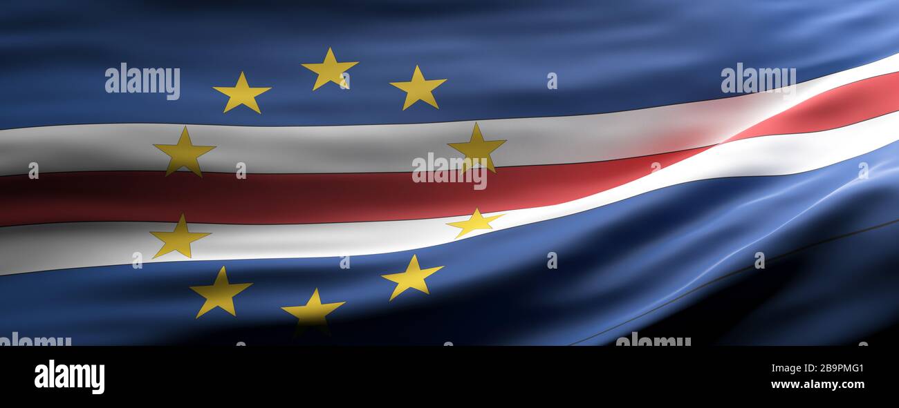 Capo Verde sign symbol. Capo Verde national flag waving texture ...