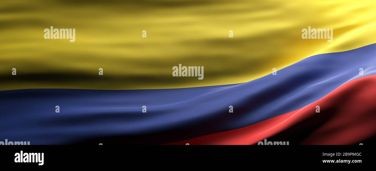 Colombia sign symbol. Colombian national flag waving texture background ...