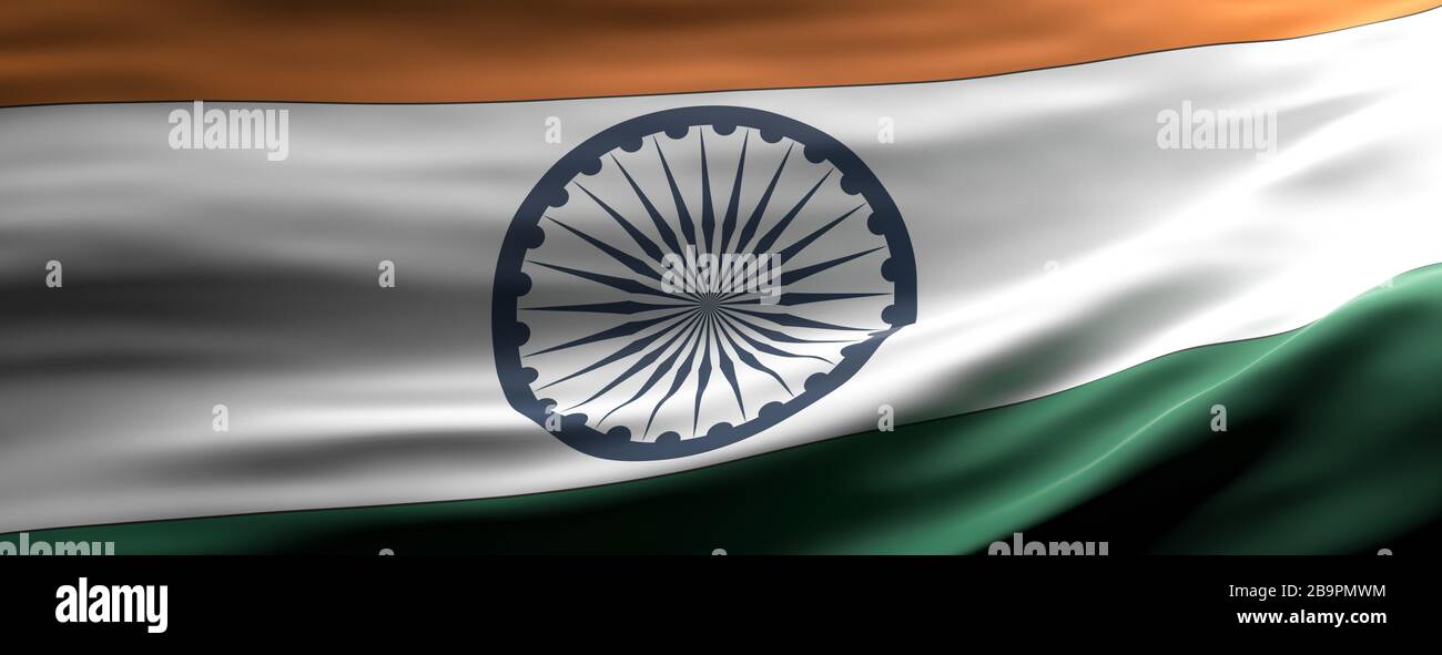 Indian Flag Facebook Cover 3d