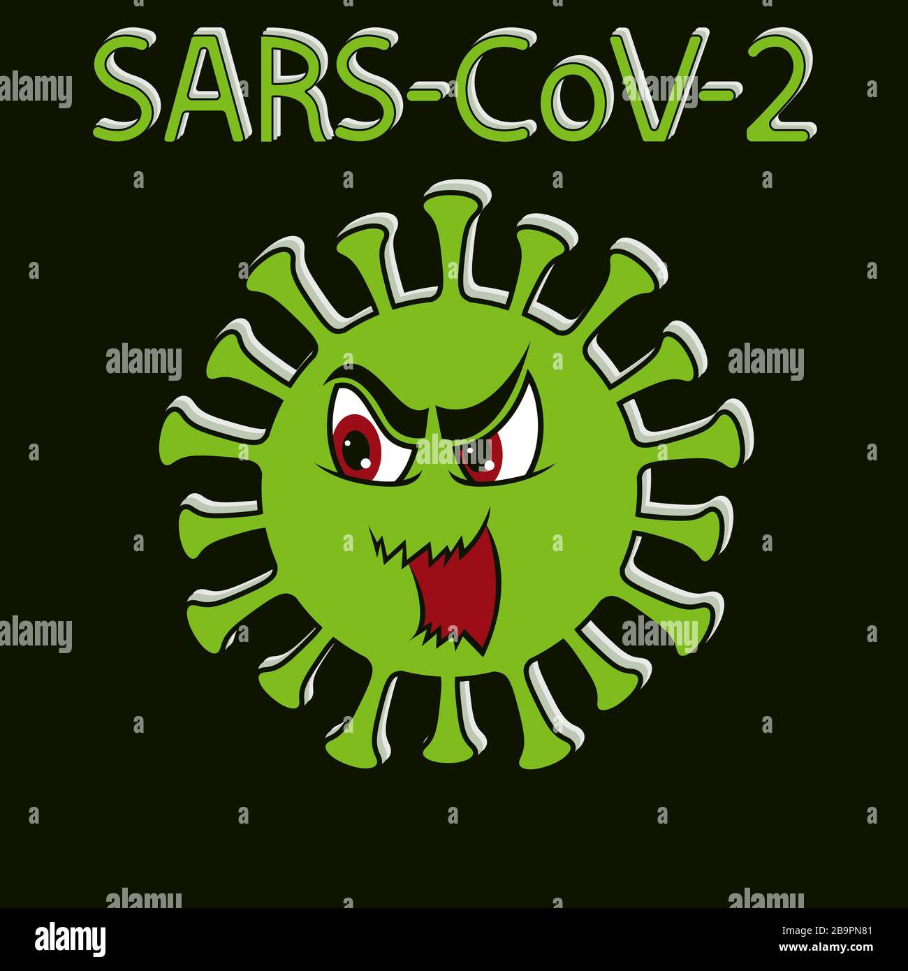 Abstract structure of coronavirus, "stop" pathogen respiratory ...