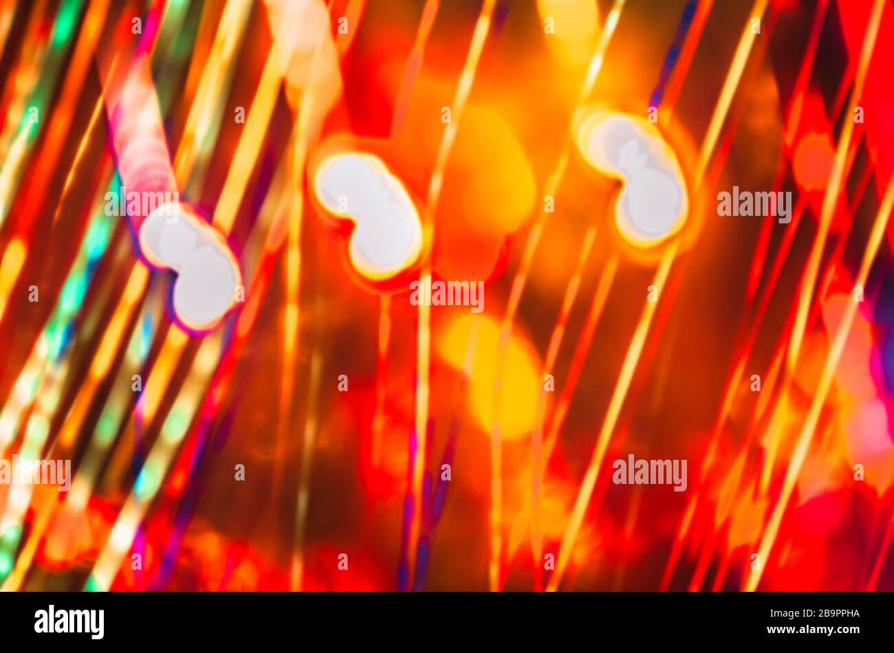 Blurred background of night bokeh concert. Stage lights on concert ...