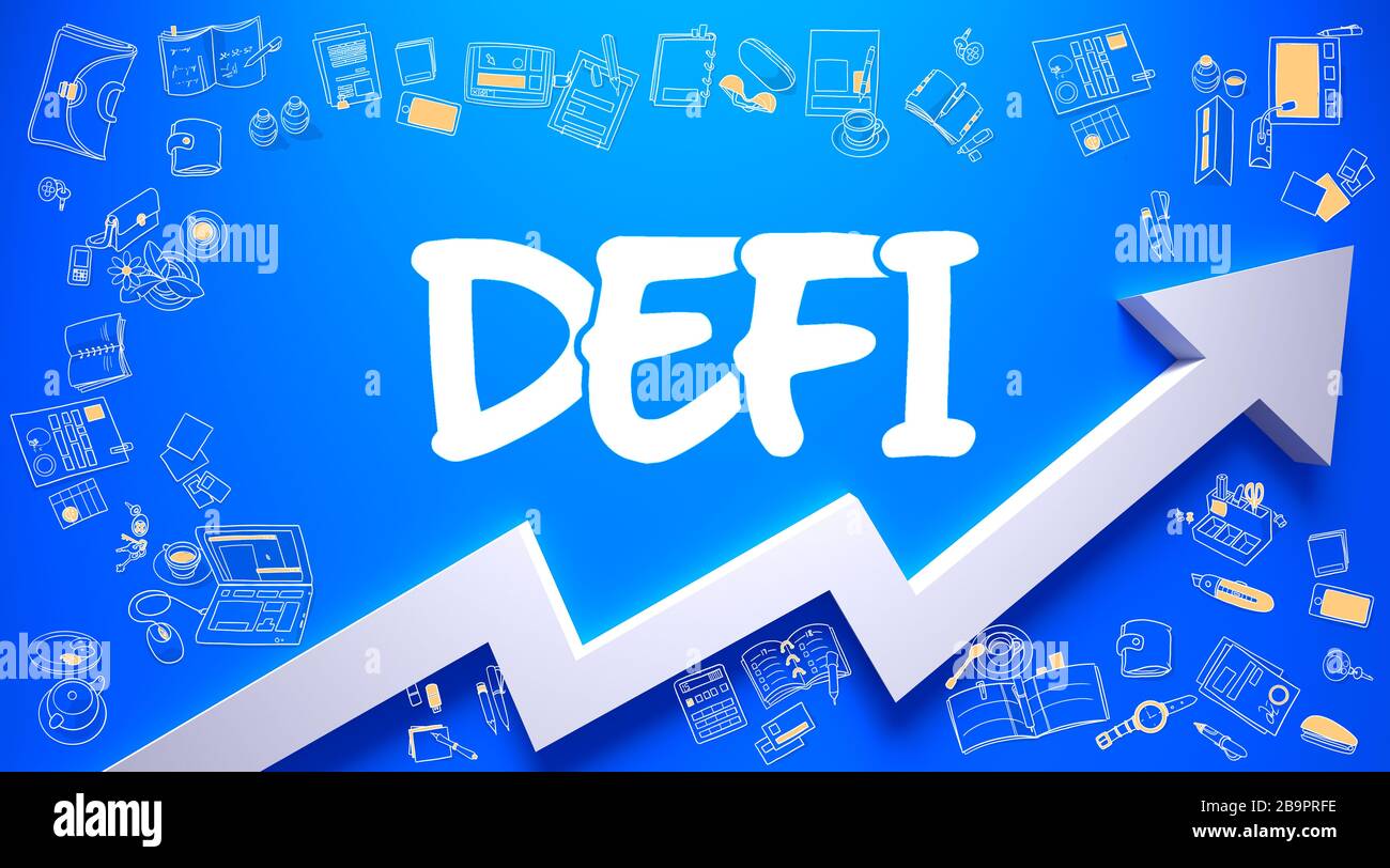Defi - Modern Illustration with Hand Drawn Elements. Defi - Enhancement ...