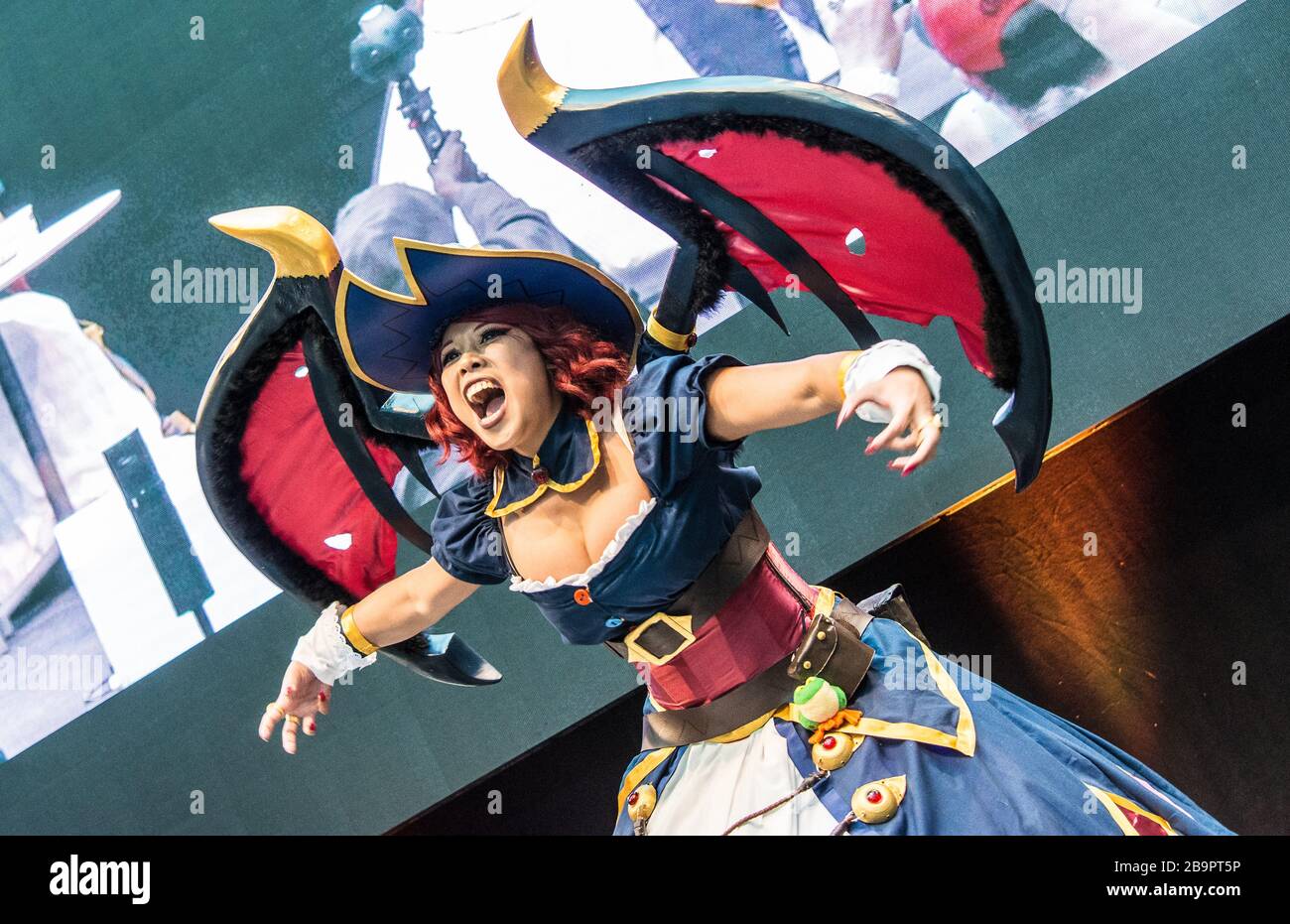 July 1st 2017. Stuttgart, Germany. Cosplay contest at Comic-Con ...